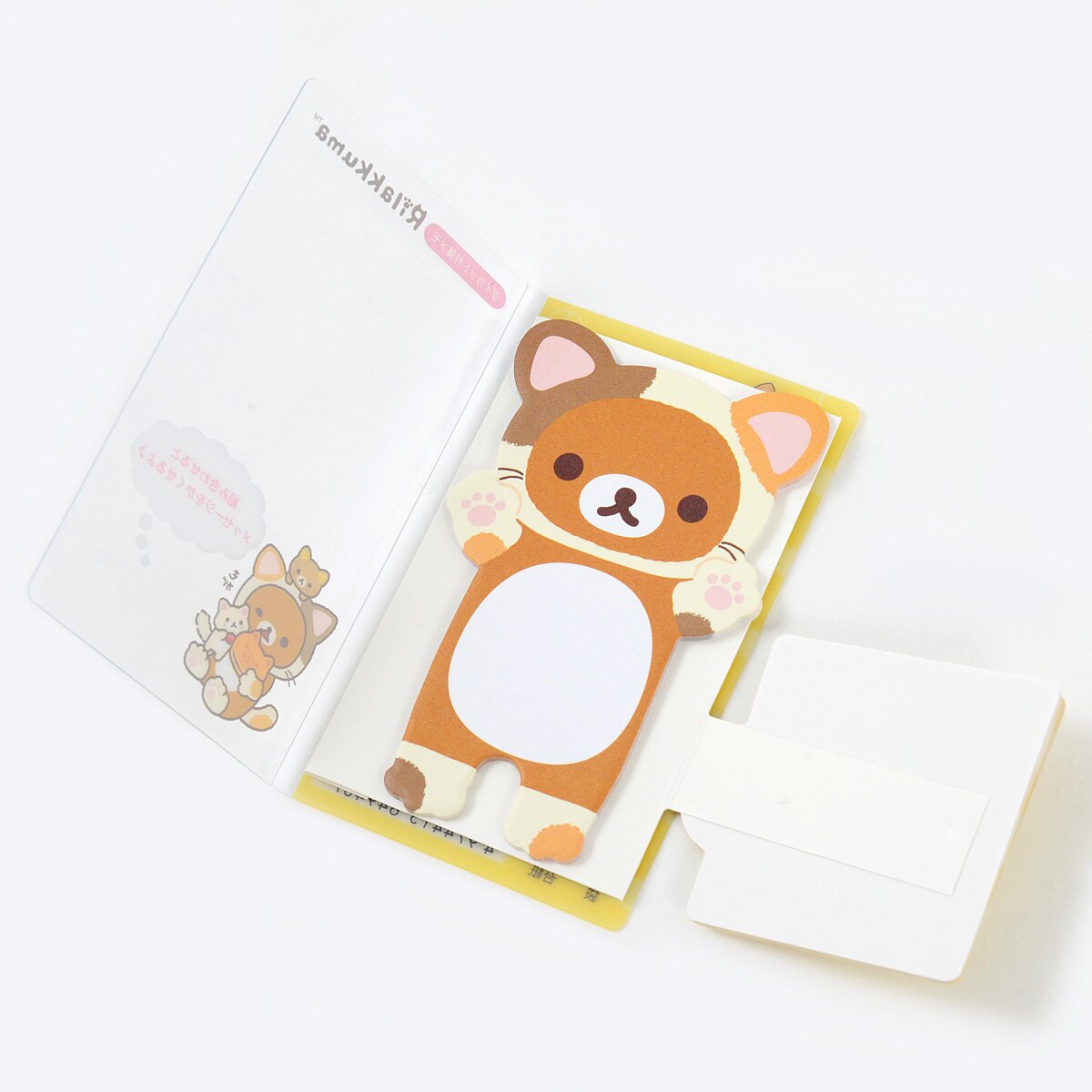 Rilakkuma Motto Nonbiri Neko Die-Cut Sticky Notes - Tokyo Otaku Mode (TOM)