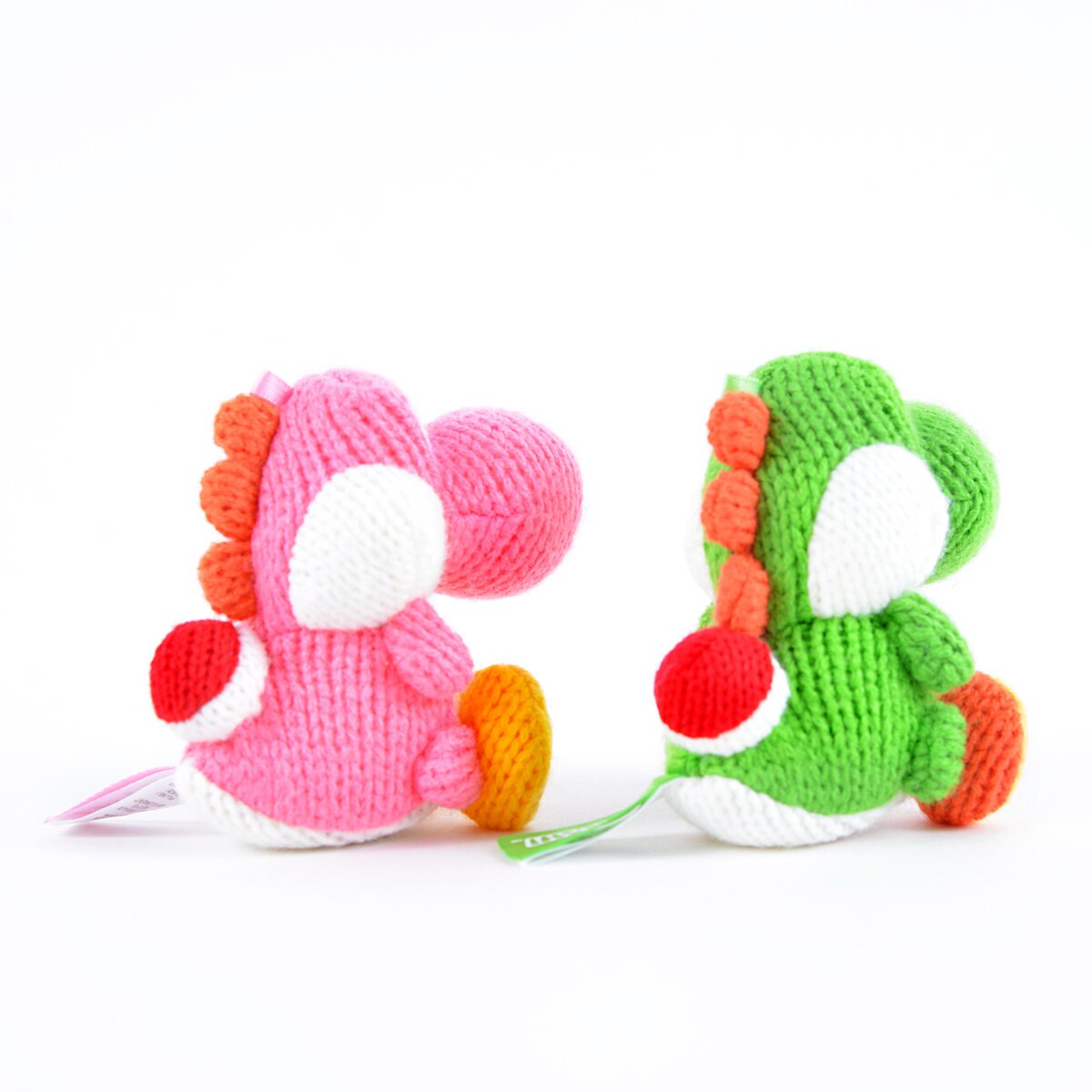 amiibo: Yoshi's Woolly World - Green Yarn Yoshi & Pink Yarn Yoshi (Set ...