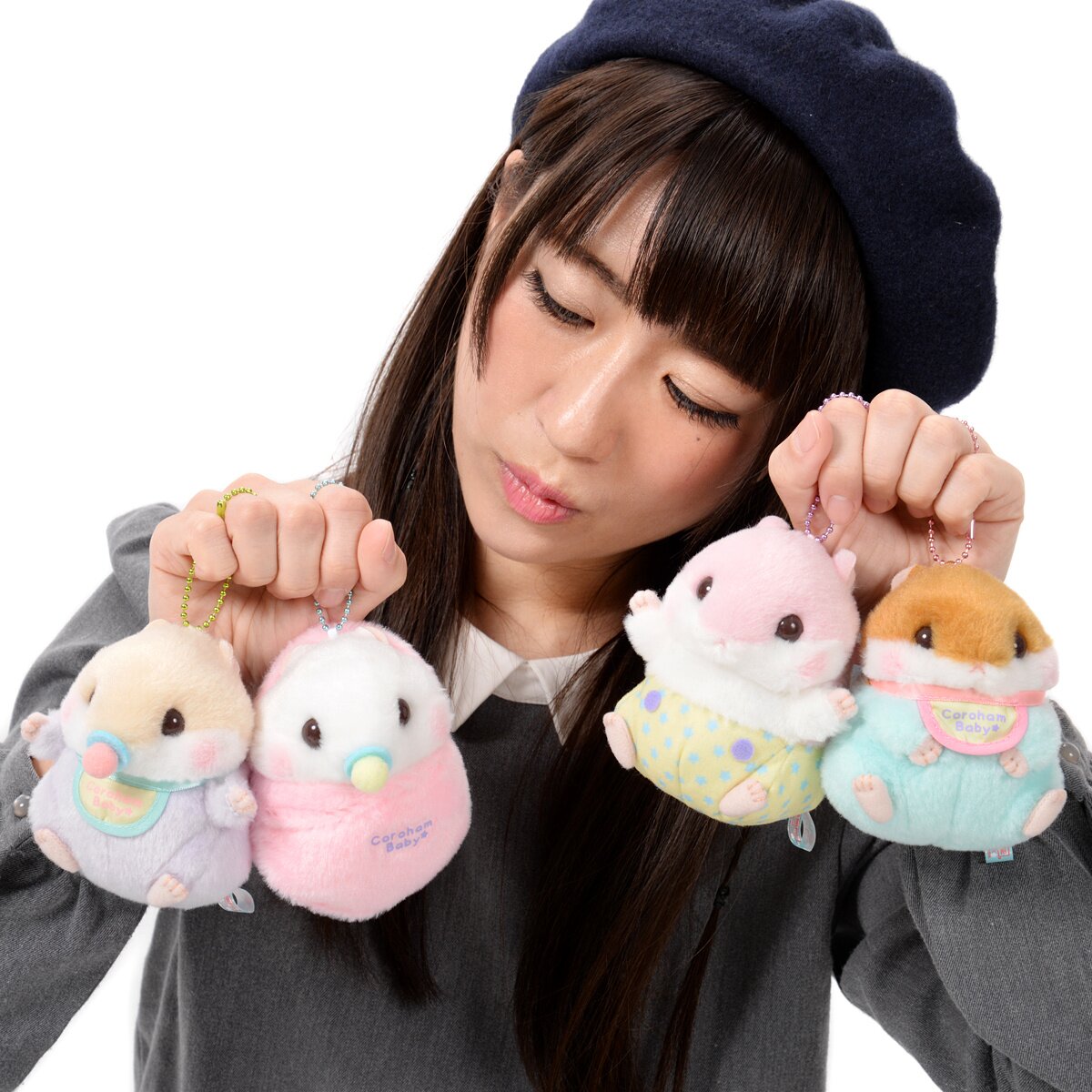 Coroham Coron Baby Hamster Plush Collection (Ball Chain) - Tokyo Otaku ...