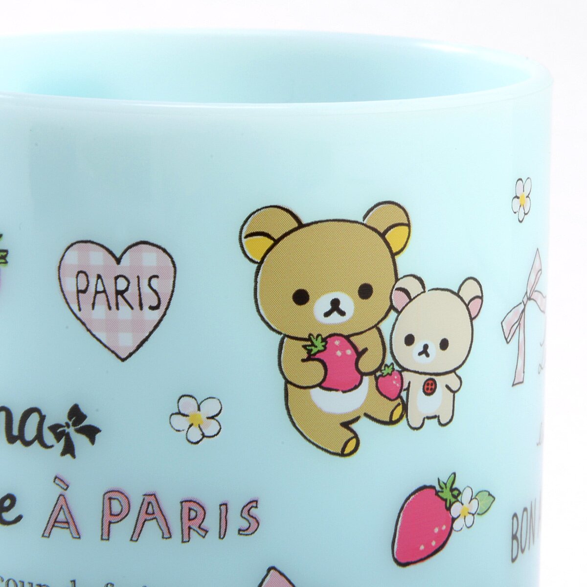 Rilakkuma La Fraise a Paris Plastic Mug Cup: San-X - Tokyo Otaku Mode (TOM)