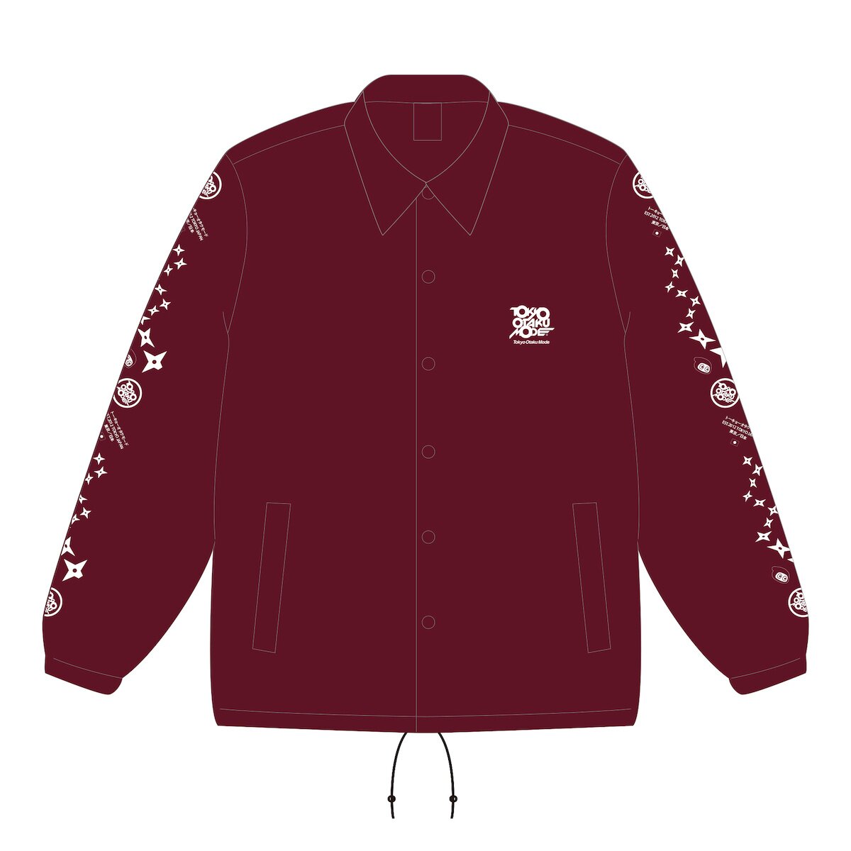 Tokyo Otaku Mode 10th Anniversary Coach Jacket Burgundy - Tokyo Otaku ...
