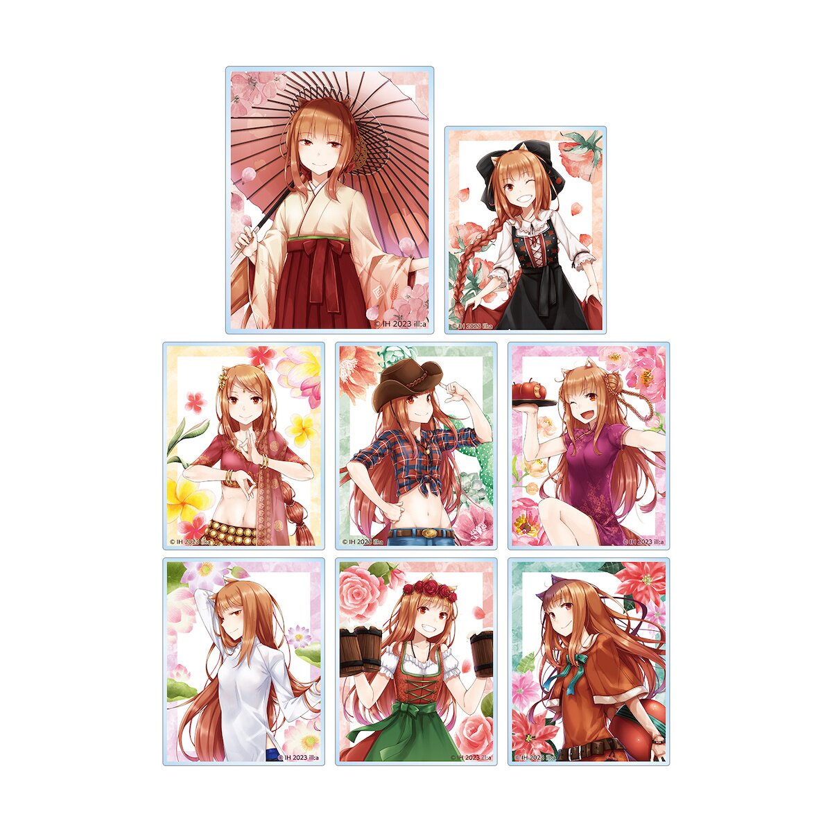 Spice and Wolf Jyuu Ayakura Illustration Holo Trading Acrylic Card (1 ...