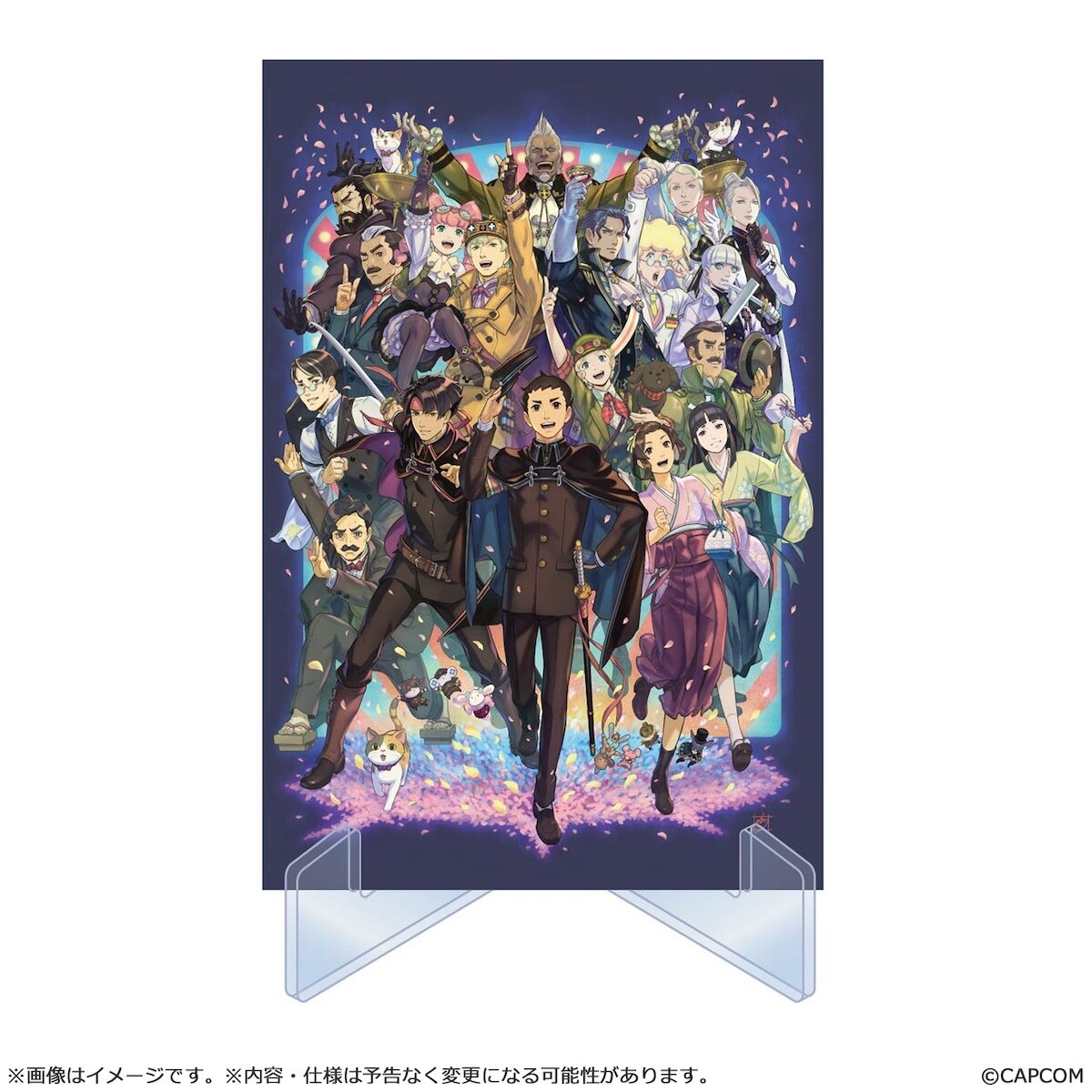 The Great Ace Attorney 10th Anniversary Illustration Card Set w/ Stand ...