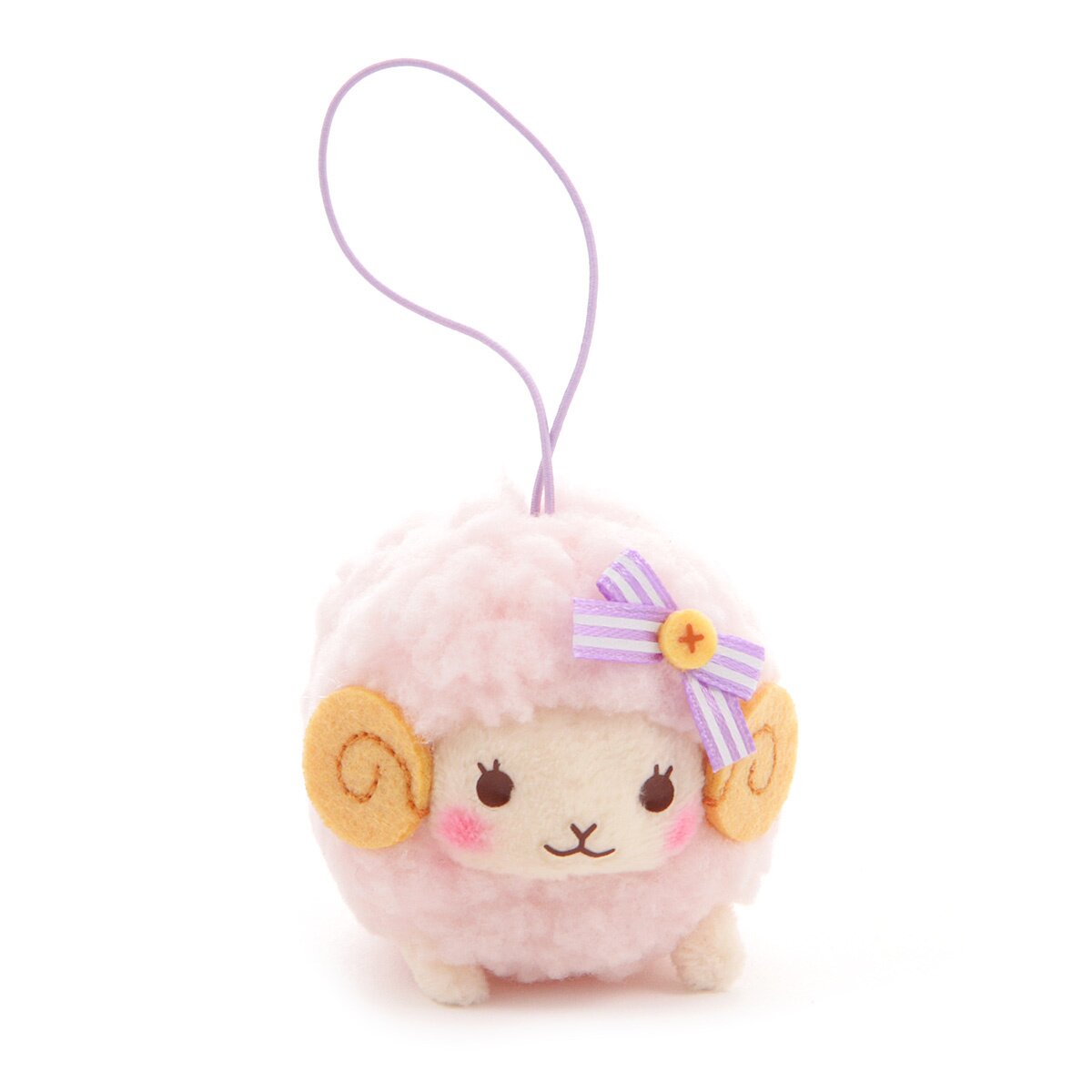 Fuwa-moko Natural Wooly Sheep Mini Strap Plush Collection - Tokyo Otaku ...