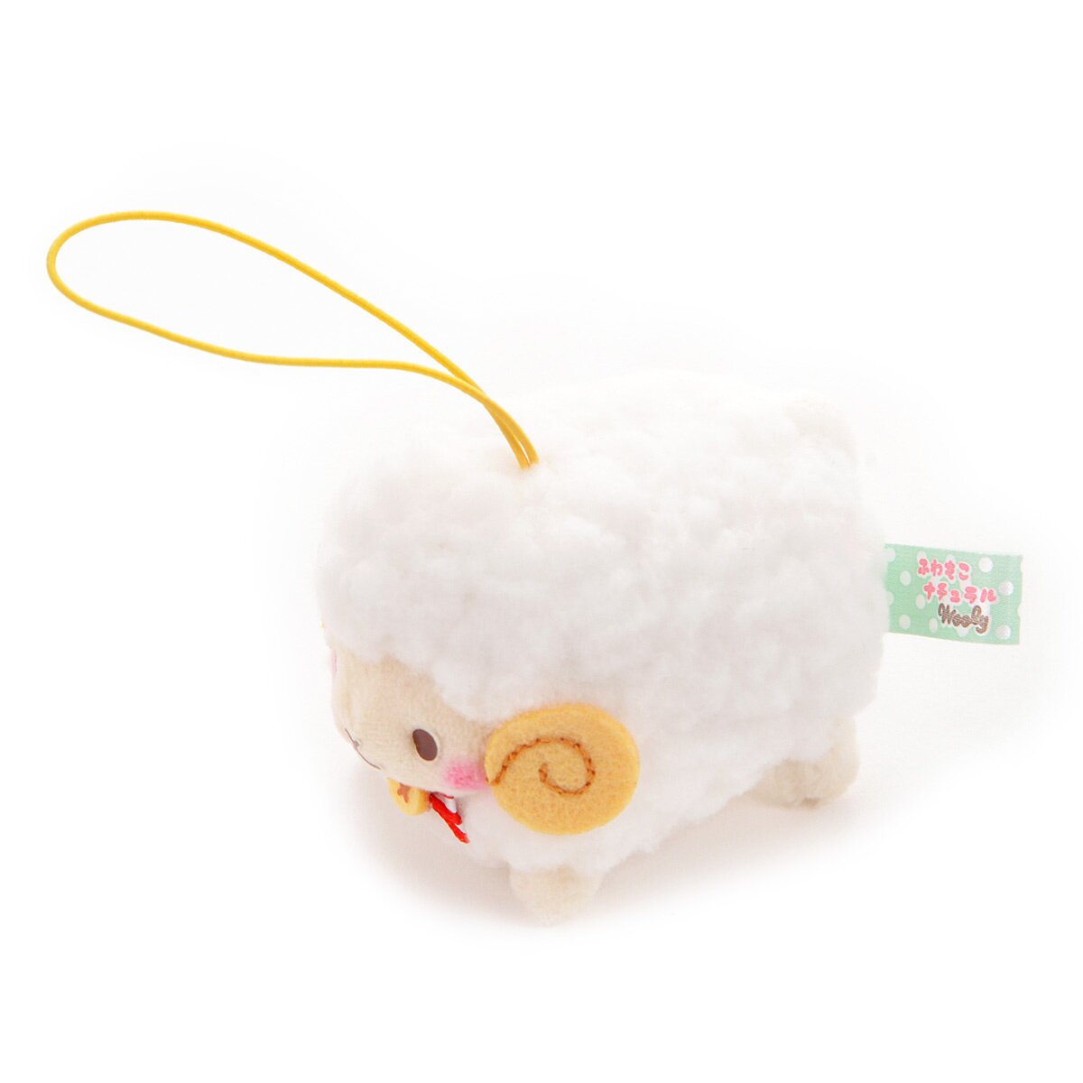 Fuwa-moko Natural Wooly Sheep Mini Strap Plush Collection - Tokyo Otaku ...