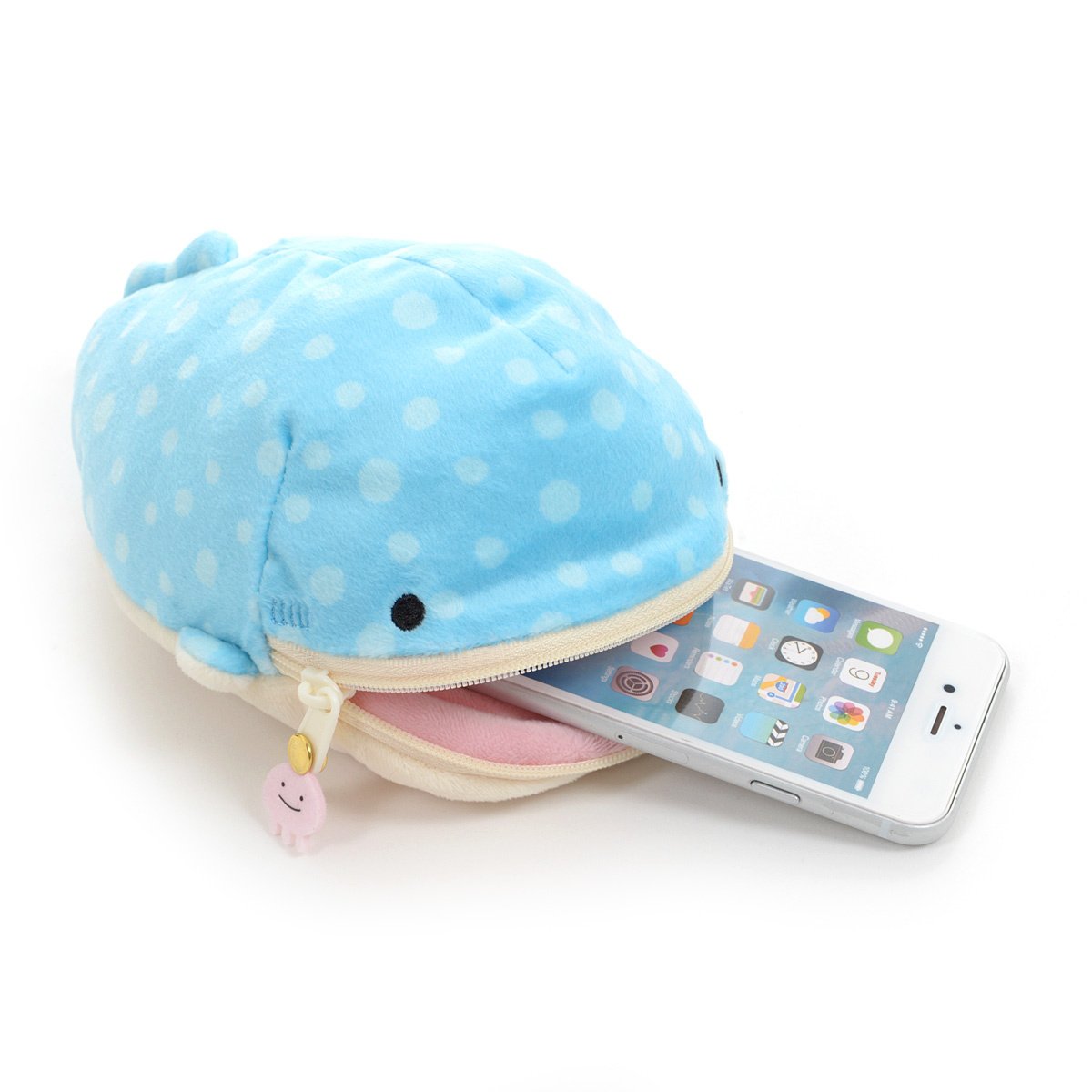 Jinbesan to Maigo no Kokujira Plush Pouch: San-X - Tokyo Otaku Mode (TOM)