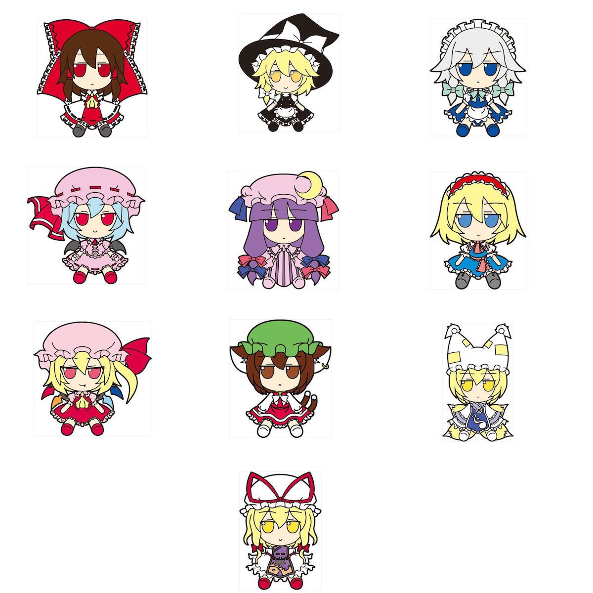 Touhou Fumo Fumo Rubber Keychains - Tokyo Otaku Mode (TOM)