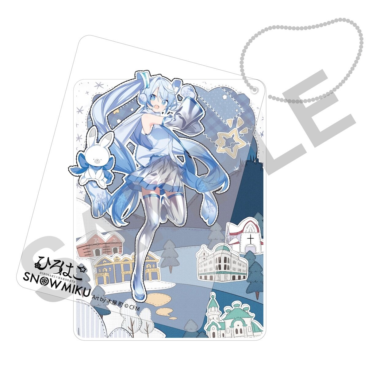Snow Miku x Hirohako Sliding Acrylic Keychain Hakodate - Tokyo Otaku ...