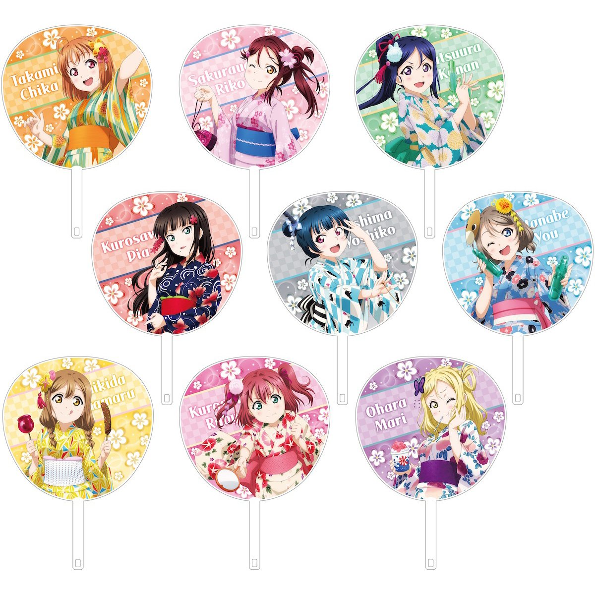Love Live! Sunshine!! Numazu Jimoai Matsuri Large Paper Fan Collection ...