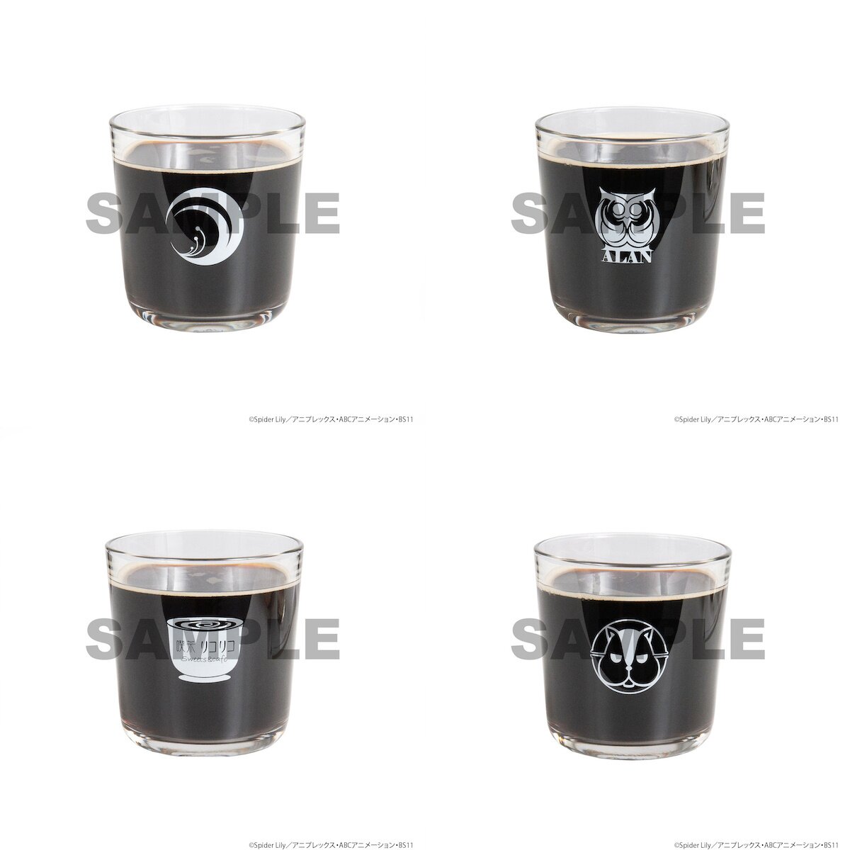 Lycoris Recoil Glass Collection - Tokyo Otaku Mode (TOM)