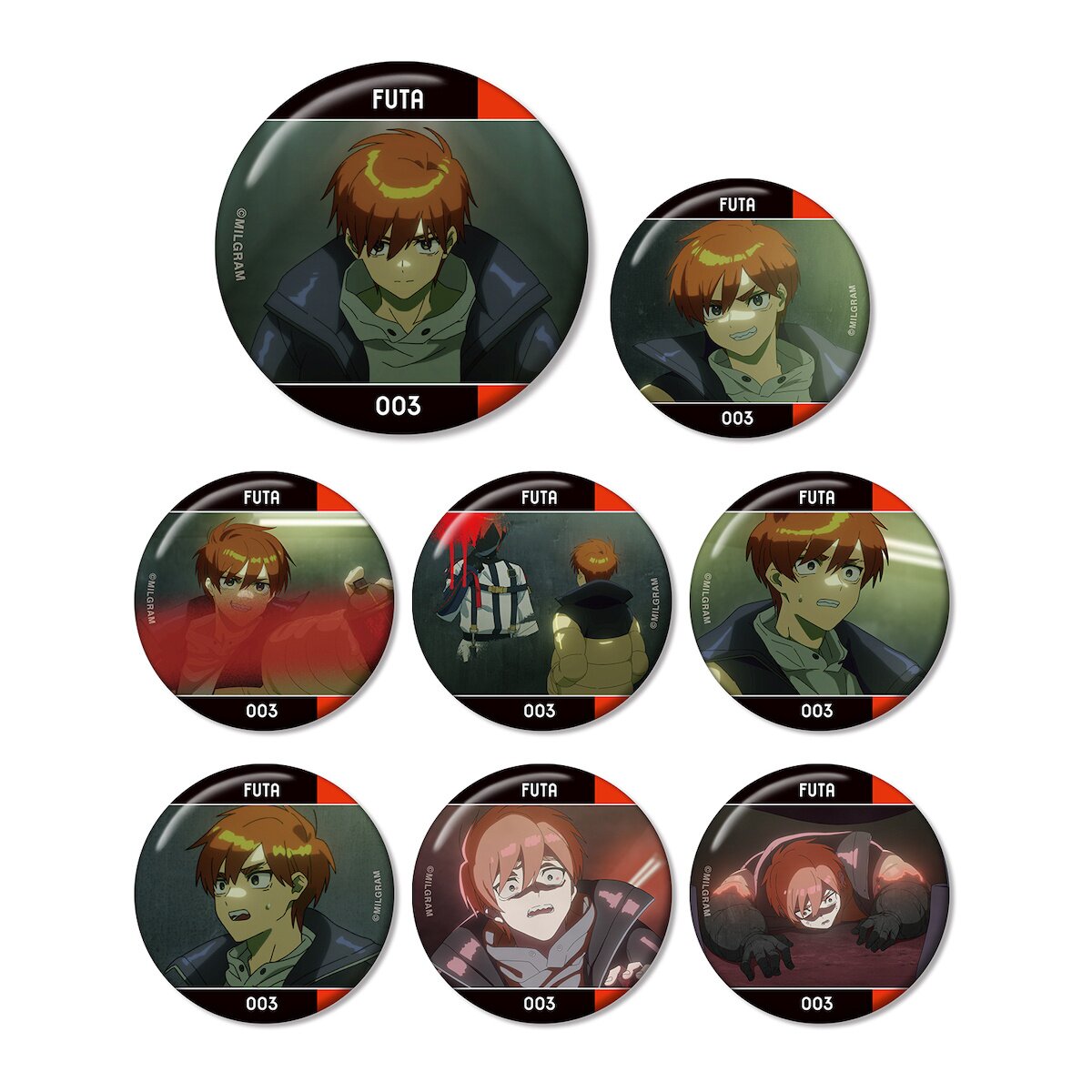 Milgram Futa: Backdraft Trading MV Pins Complete Box Set - Tokyo Otaku ...