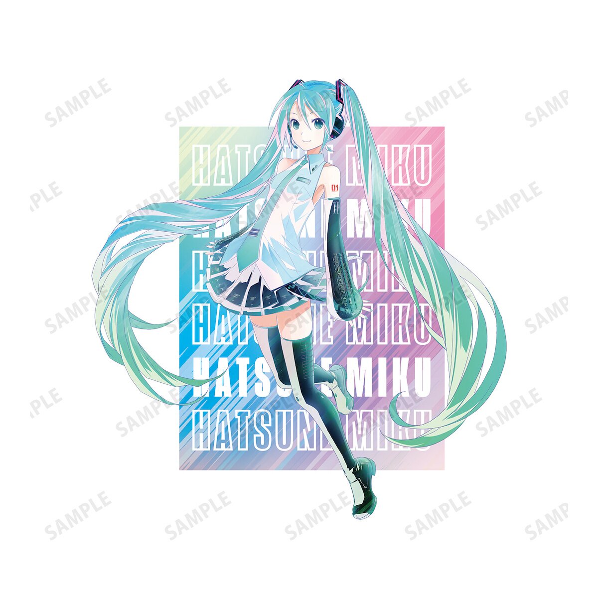 Hatsune Miku V3 Ani-Art Unisex Big Silhouette T-Shirt Vol. 3 - Tokyo ...