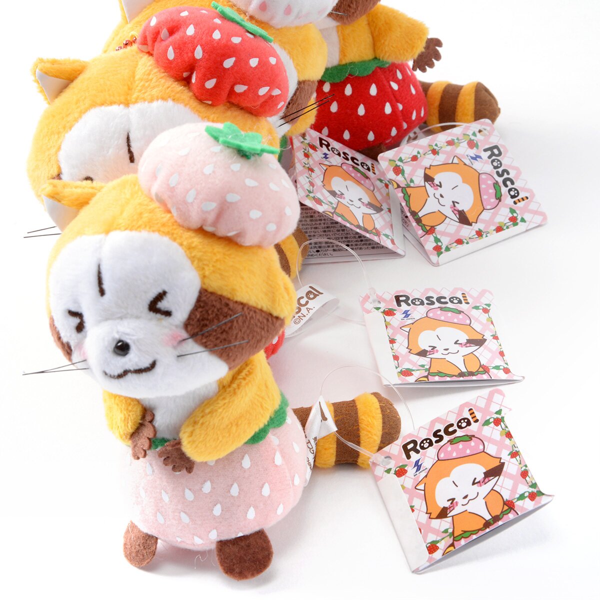 Rascal the Raccoon Strawberry Plush Collection (Ball Chain) - Tokyo ...