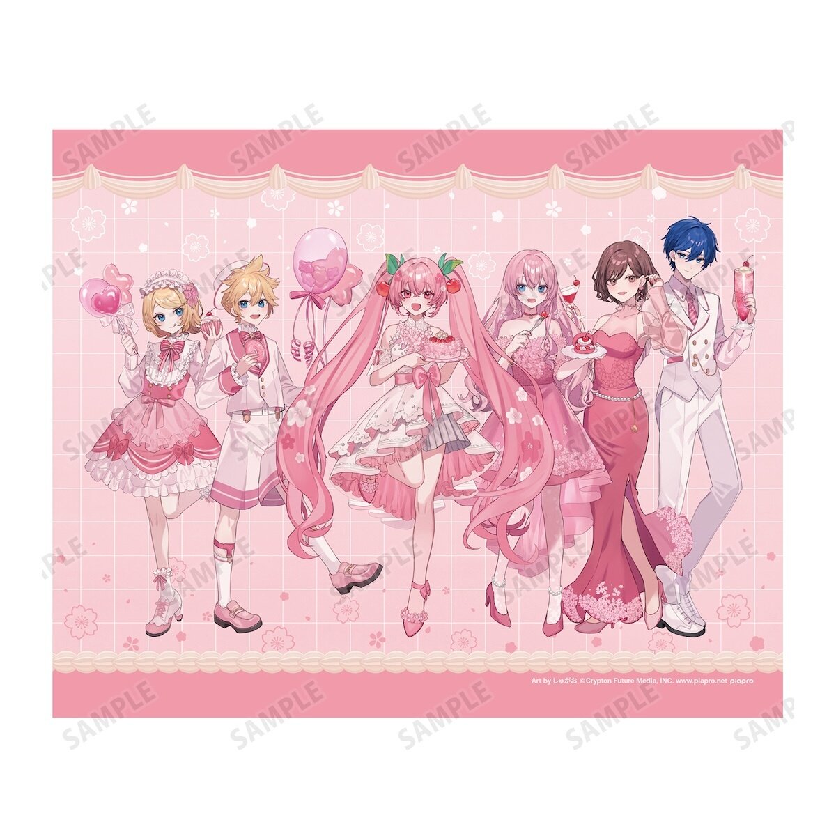Sakura Miku Group: Sakura Party Ver. Art by Shugao Canvas Board - Tokyo ...