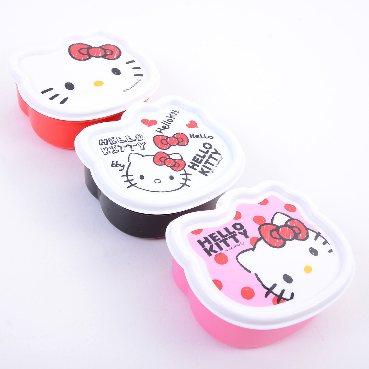 Hello Kitty Face 3-Pack Container Set: Sanrio - Tokyo Otaku Mode (TOM)