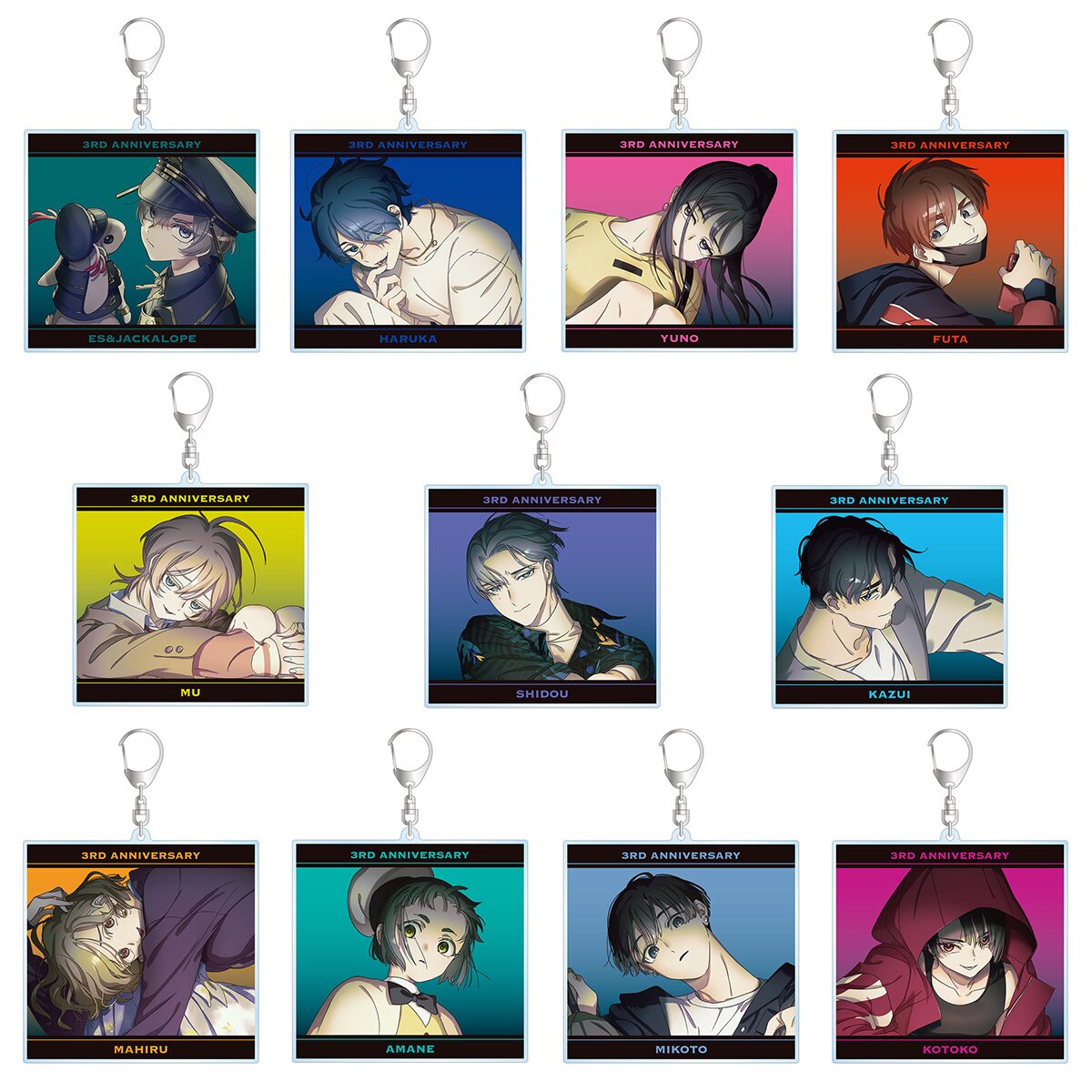 Milgram 3rd Anniversary Ver. Big Acrylic Keychain Collection - Tokyo ...