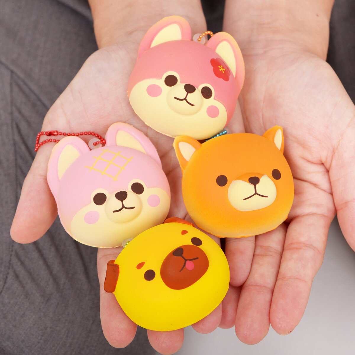 Mameshiba San Kyodai Yakitate Panya-san Fruits Mix Keychain Mascots ...