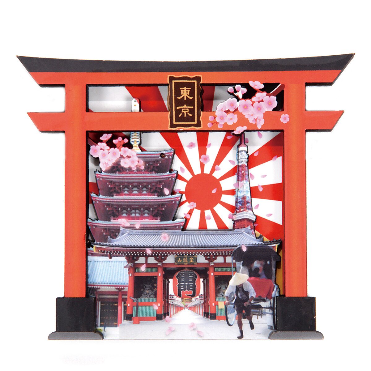 Souvenir Japan Tokyo Series Wood Magnet Collection - Tokyo Otaku Mode (TOM)