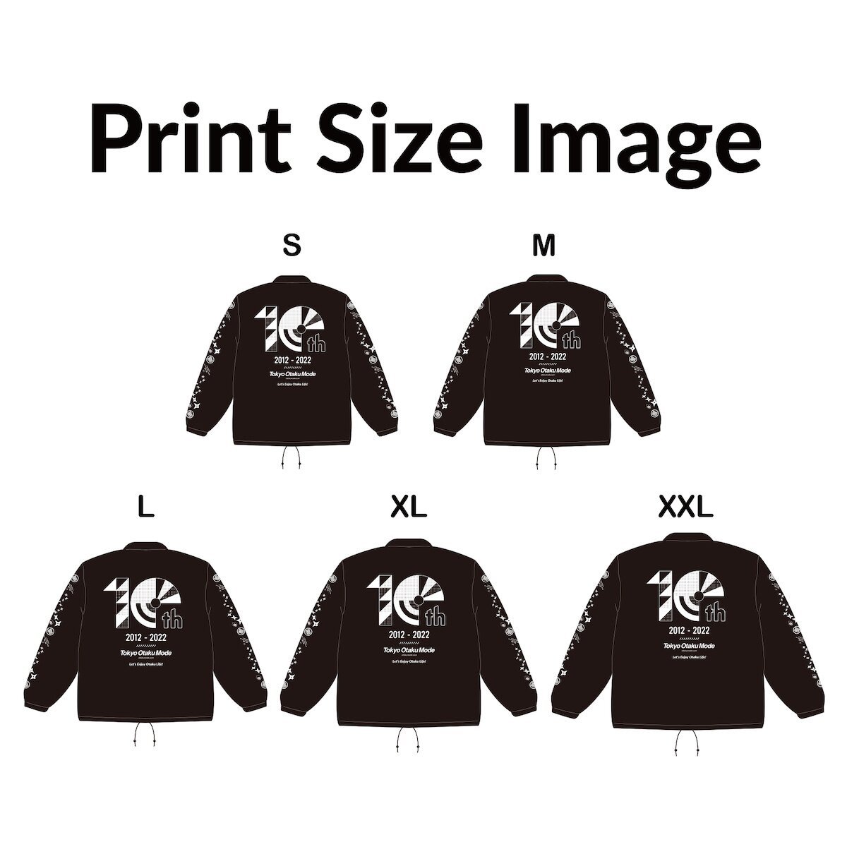 Tokyo Otaku Mode 10th Anniversary Coach Jacket Burgundy - Tokyo Otaku ...