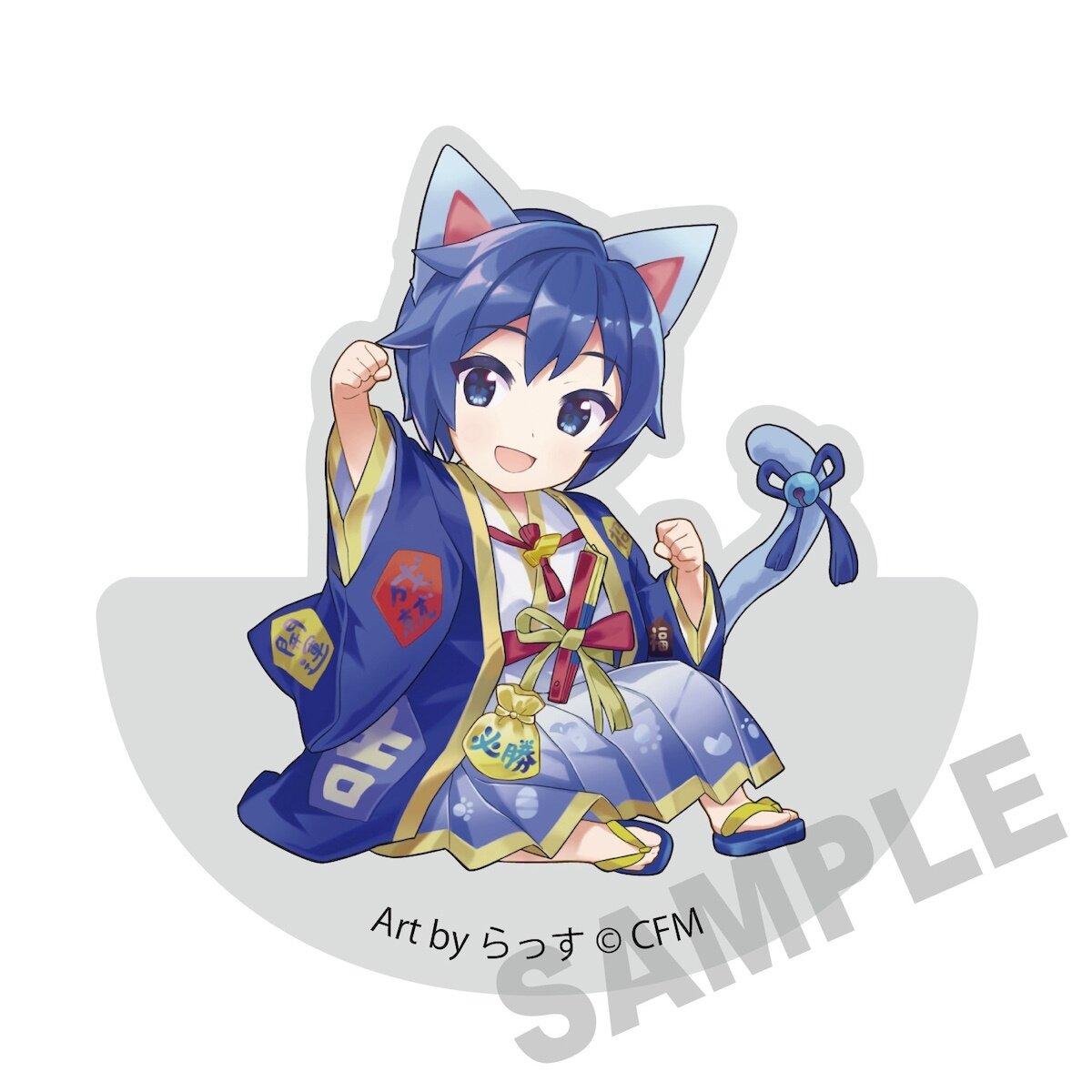 Hatsune Miku x Lucky Cat Wobbly Acrylic Block Art by Rassu - Tokyo ...