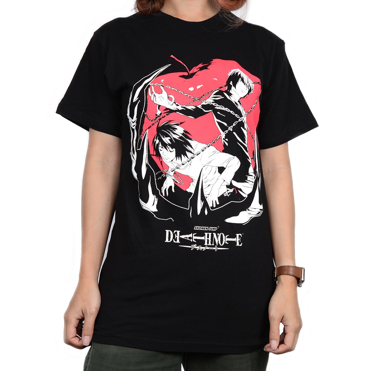 Death Note Light & L on Ryuk's Hand T-Shirt - Tokyo Otaku Mode (TOM)