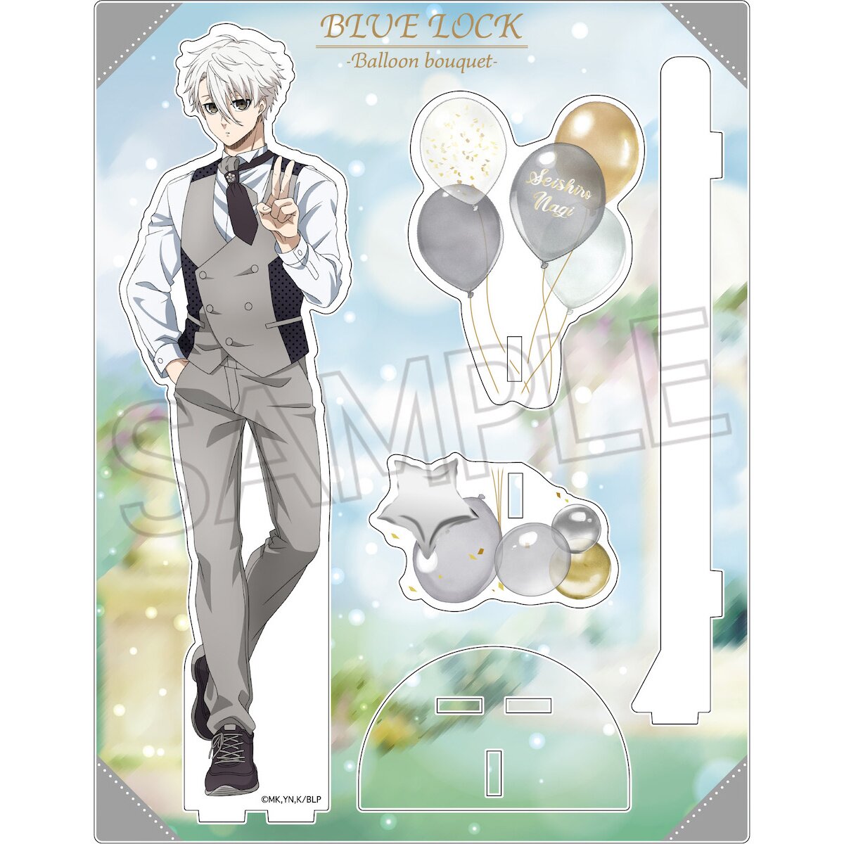 Blue Lock Acrylic Stand Balloon Bouquet Seishiro Nagi - Tokyo Otaku ...