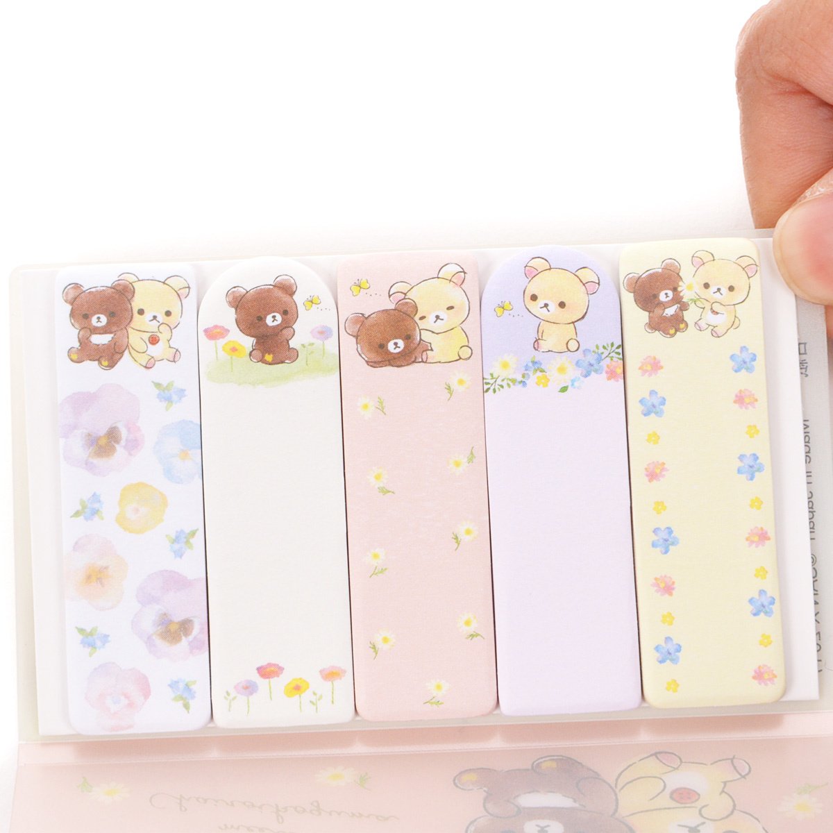 Rilakkuma Korilakkuma Meets Chairoikoguma Sticky Tabs - Tokyo Otaku ...