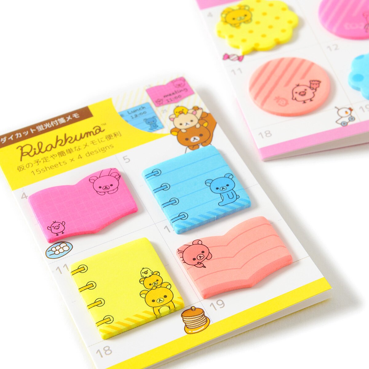 Rilakkuma Die-Cut Neon Sticky Notes: San-X - Tokyo Otaku Mode (TOM)
