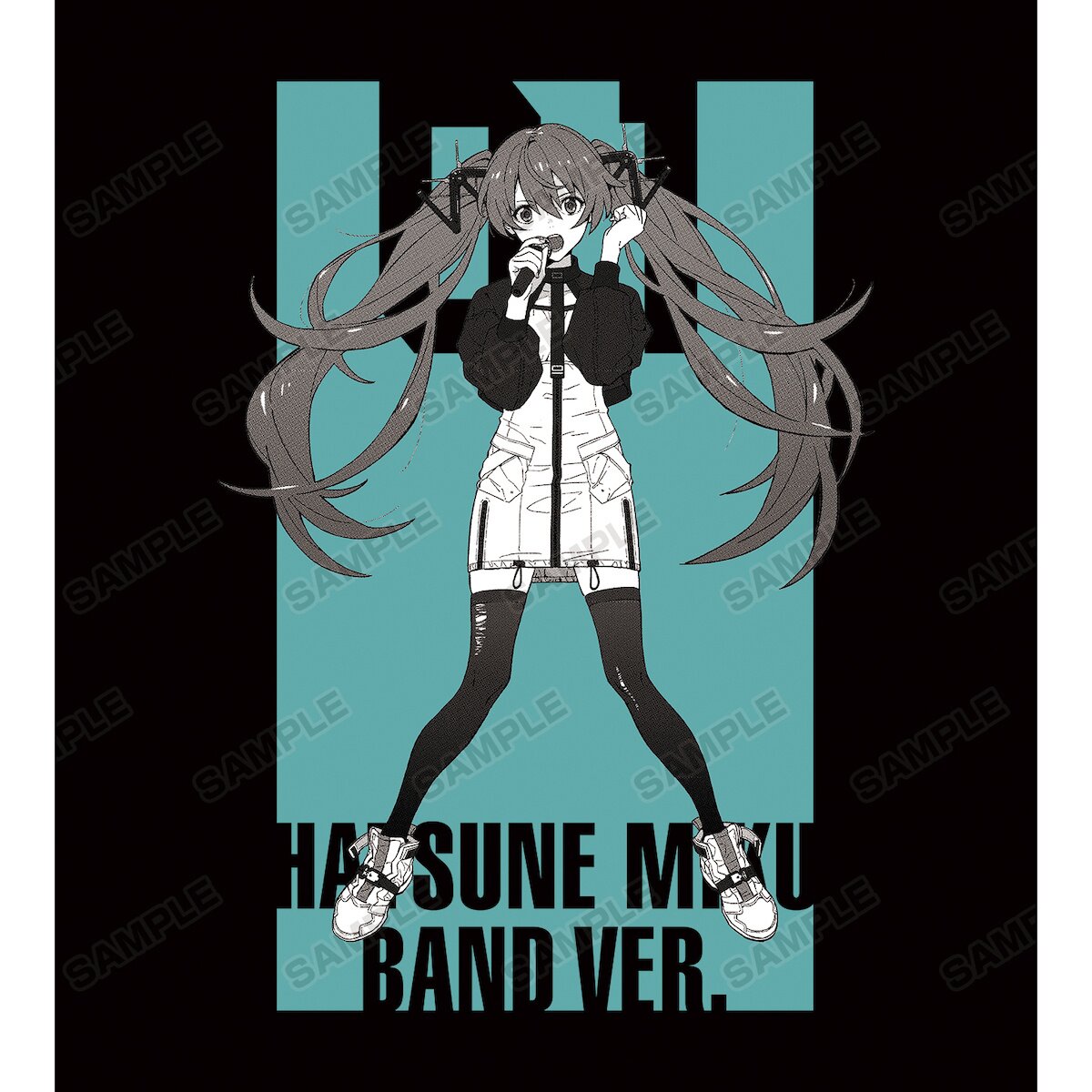 Piapro Characters Hatsune Miku: Band Ver. Art by tarou2 Women's Hoodie ...