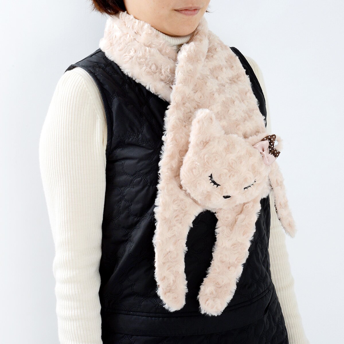 Osumashi Pooh-chan Ribbon Scarf - Tokyo Otaku Mode (TOM)