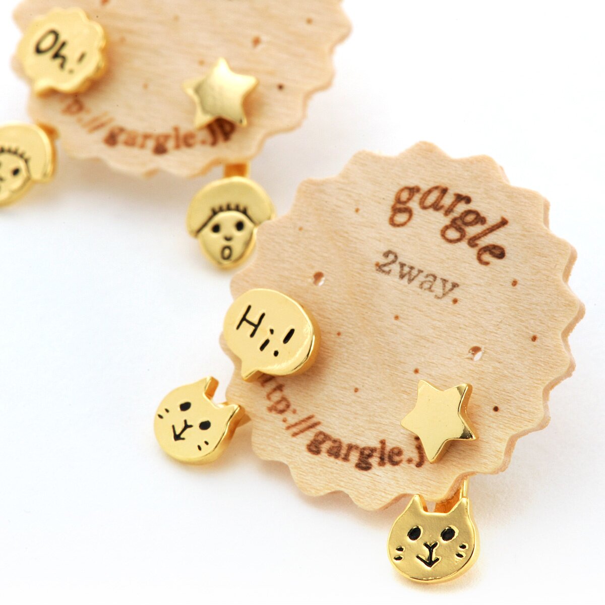 gargle Comical 2-Way Earrings: gargle - Tokyo Otaku Mode (TOM) gargle Comical 2-Way Earrings: gargle - Tokyo Otaku Mode (TOM)