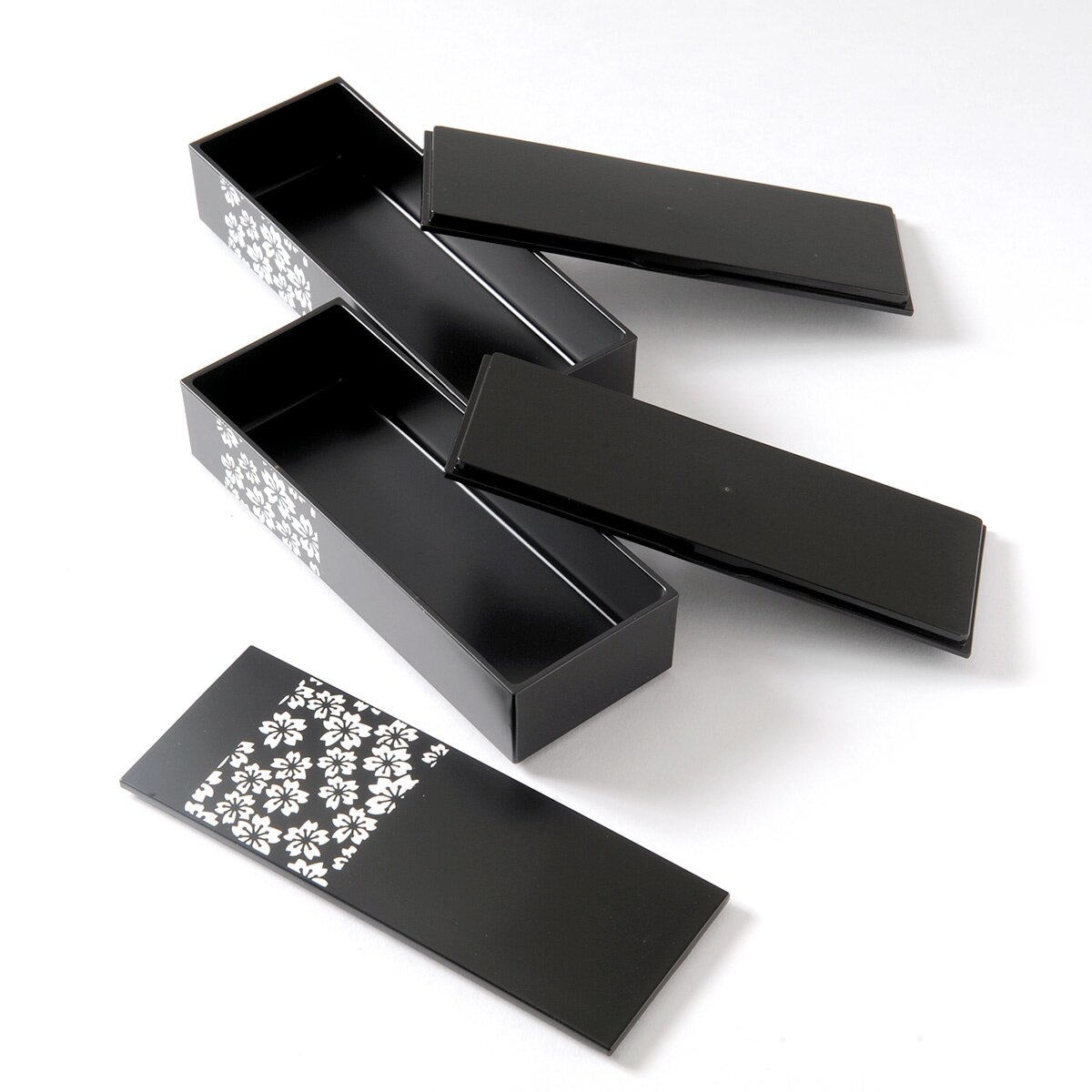 Sakurako Slim Square 2-Tier Bento Box - Tokyo Otaku Mode (TOM)