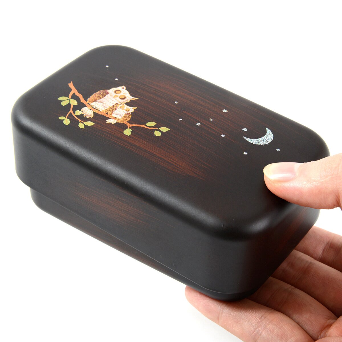 Maki-e Owl 2-Tier Mini Bento Box - Tokyo Otaku Mode (TOM)