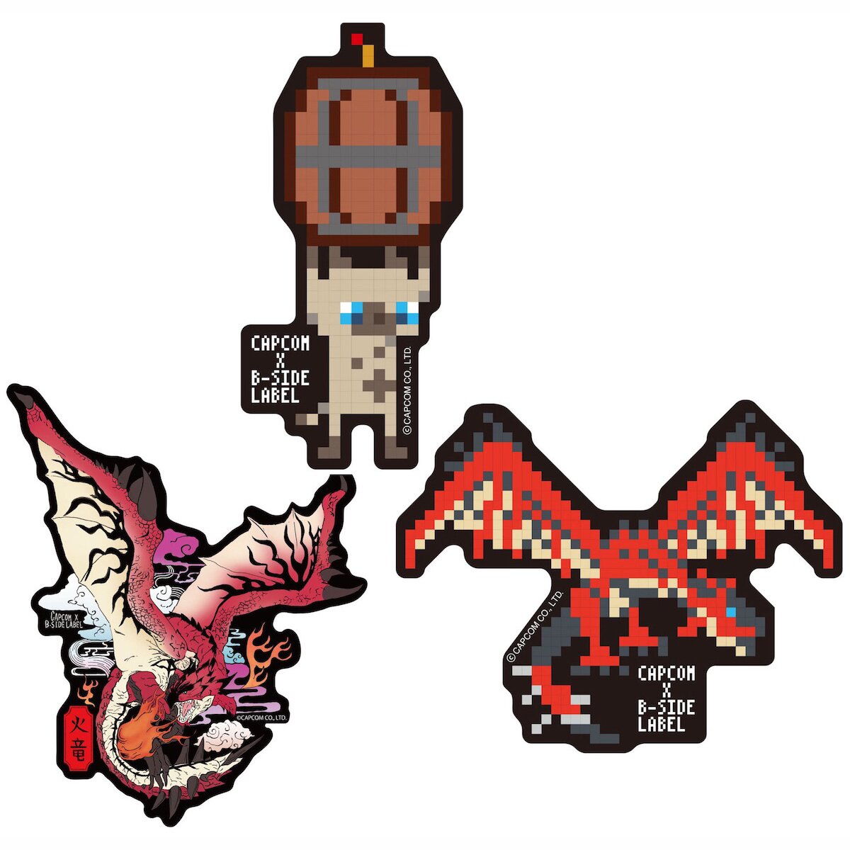 Capcom x B-Side Label Monster Hunter Stickers - Tokyo Otaku Mode (TOM)