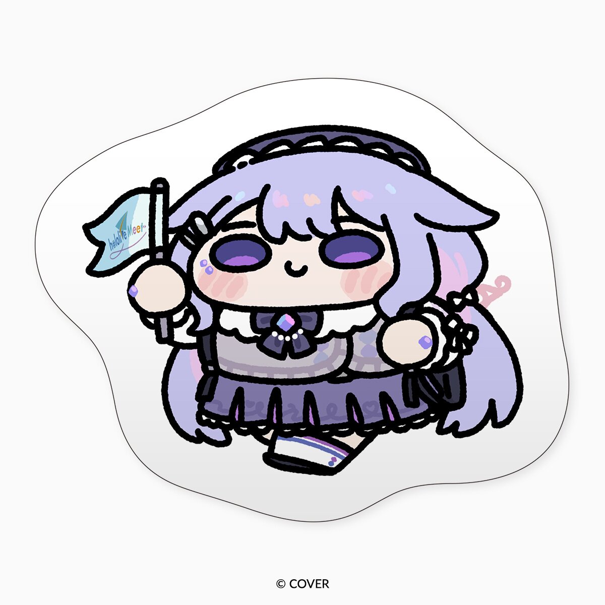 hololive Meet 2025 Chibi Illustration Die-Cut Cushion - Koseki Bijou ...