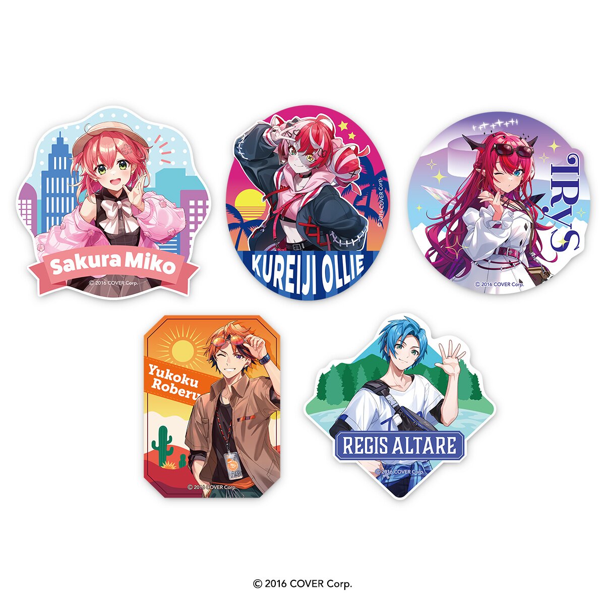 hololive Meet Travel Sticker Set (Set of 5 Types) 89% OFF - Tokyo Otaku ...