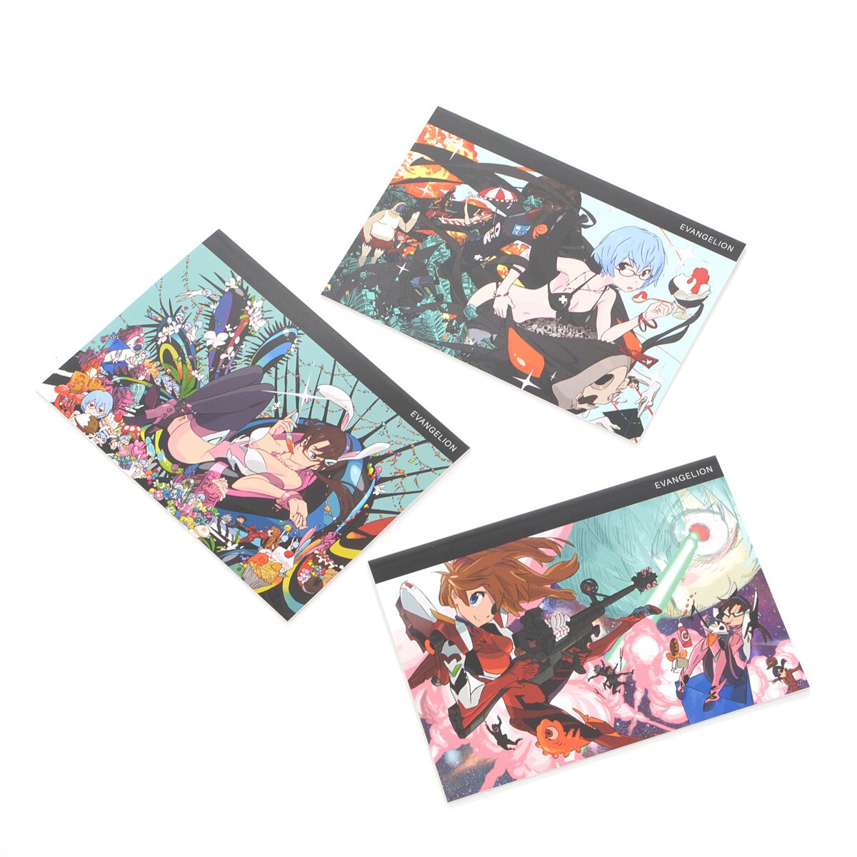 EVA STORE Original Sushio x Eva Part 1/2/3 Asuka/Mari/Rei Notebook Set ...
