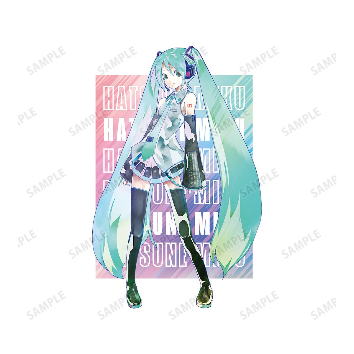 Hatsune Miku Ani-Art Unisex Big Silhouette T-Shirt Vol. 3 - Tokyo Otaku ...