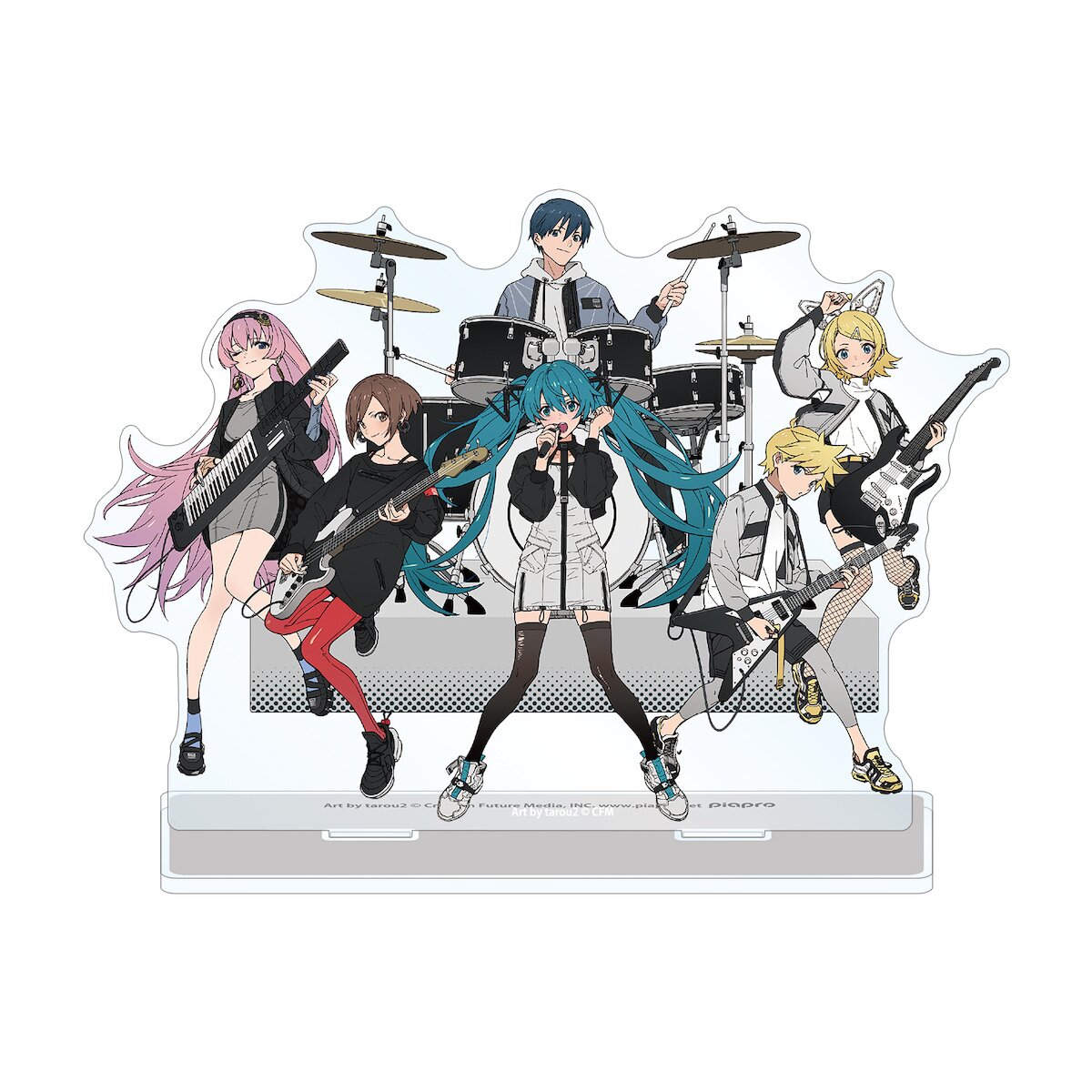 Piapro Characters: Band Ver. Art by tarou2 Big Acrylic Stand Collection ...