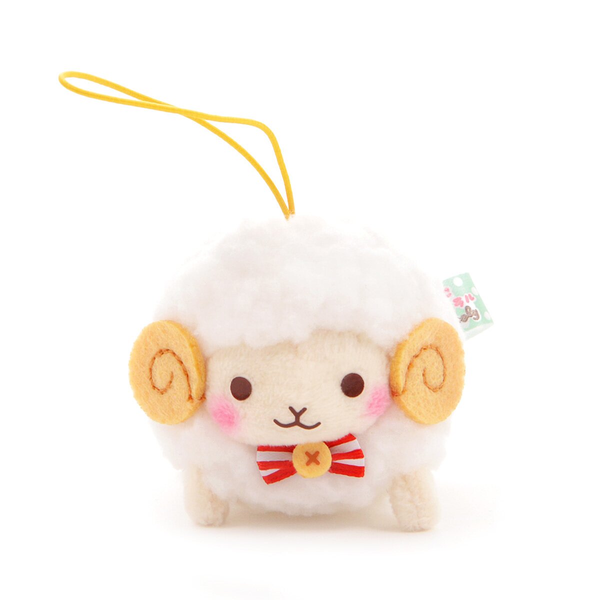 Fuwa-moko Natural Wooly Sheep Mini Strap Plush Collection - Tokyo Otaku ...