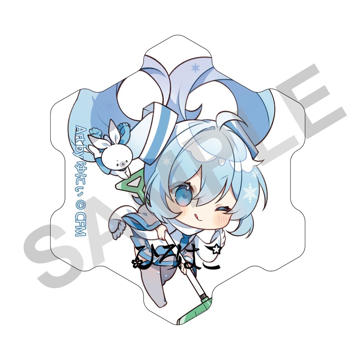 Snow Miku x Hirohako Snowflake Acrylic Magnet Hirosaki - Tokyo Otaku ...