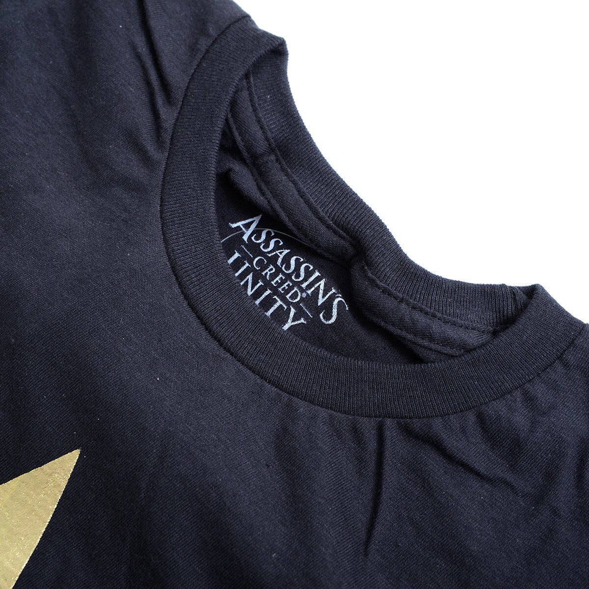 Assassin's Creed Unity Gold Foil Logo Men's Black T-Shirt: Bioworld ...