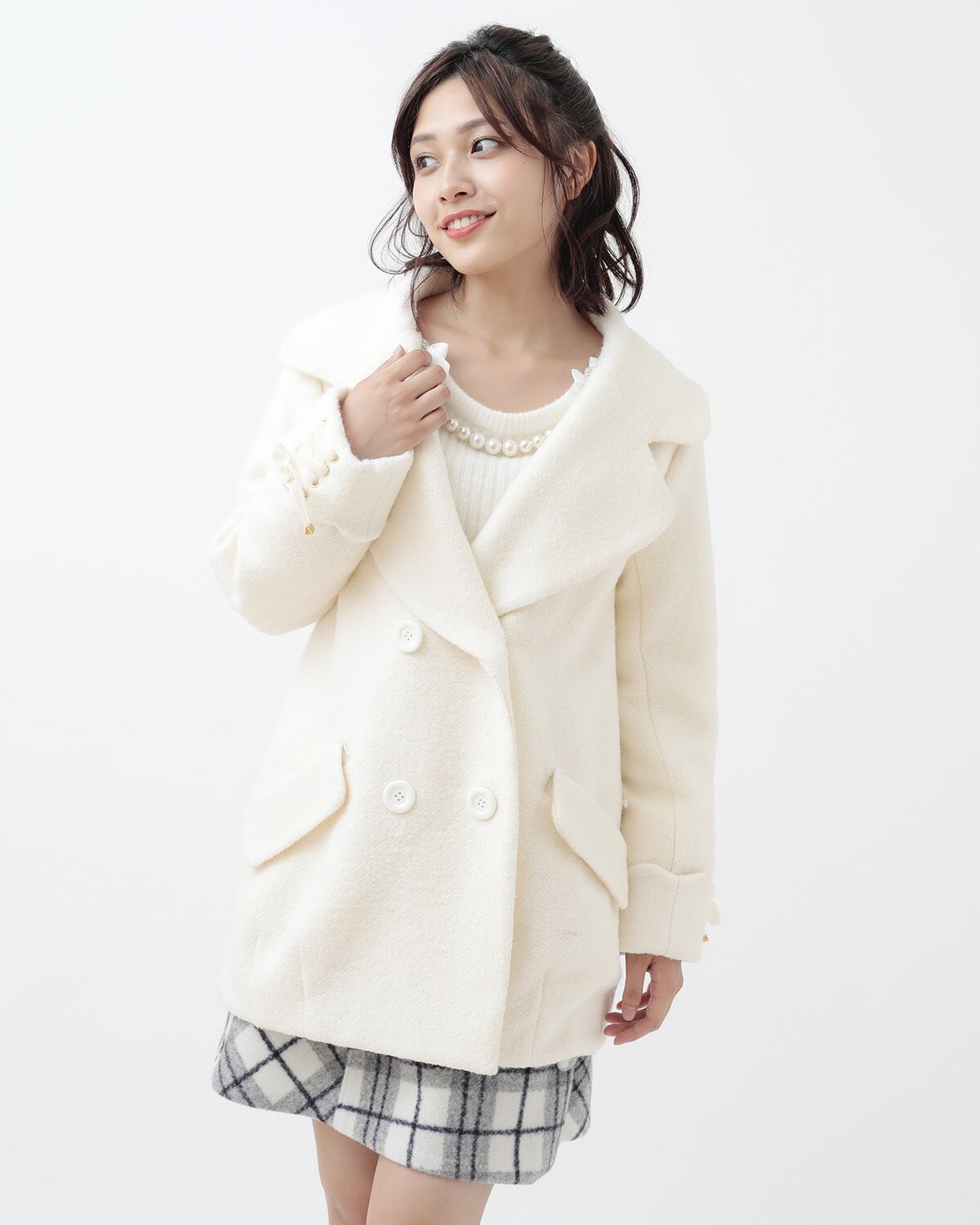 LIZ LISA Lace-Up Cocoon Coat: LIZ LISA - Tokyo Otaku Mode (TOM)