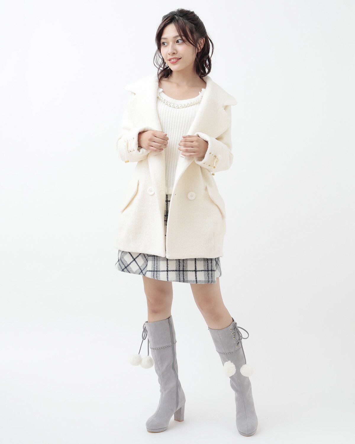 LIZ LISA Lace-Up Cocoon Coat: LIZ LISA - Tokyo Otaku Mode (TOM)