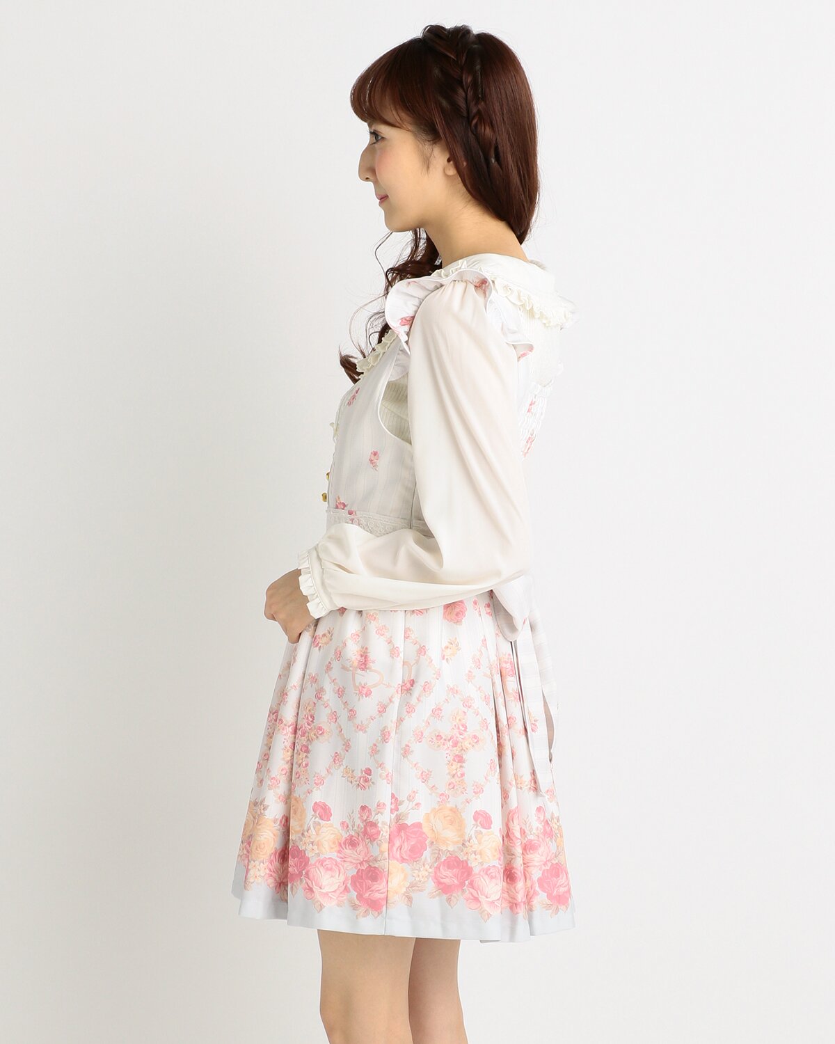 LIZ LISA Floral Cross Pattern Pinafore Dress: LIZ LISA - Tokyo Otaku ...