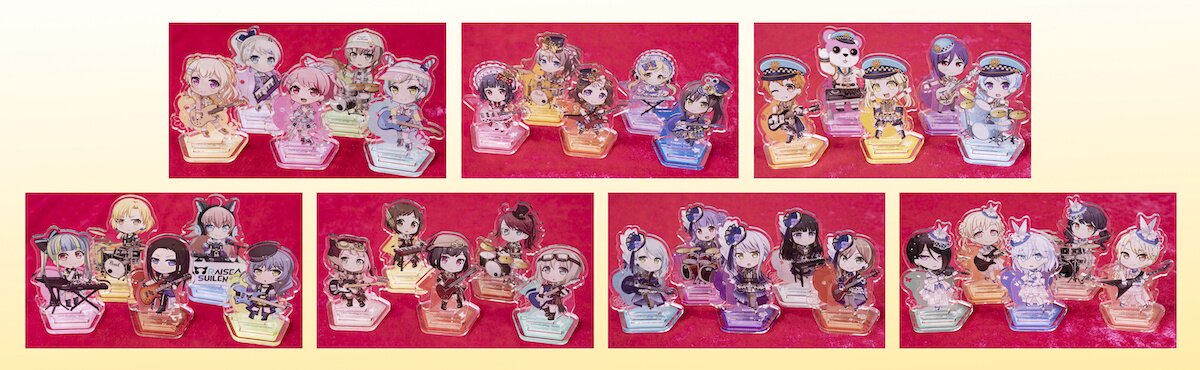 BanG Dream! Girls Band Party! Diorama Acrylic Stand Collection Vol. 1 ...