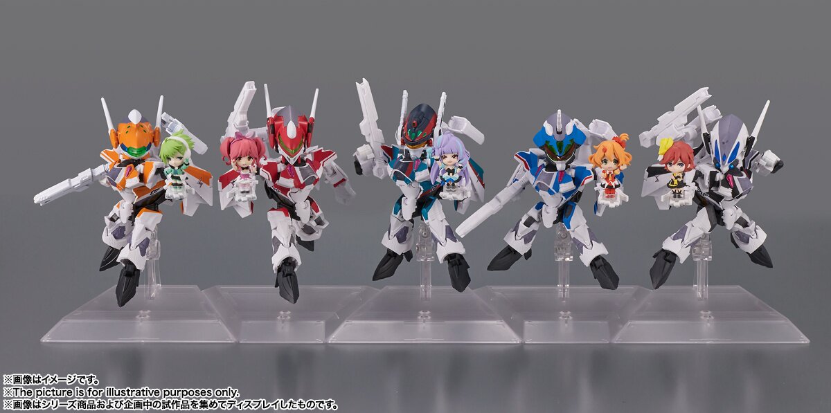 Tiny Session Macross Delta VF-31F Siegfried (Messer Ihlefeld Use) w/ Kaname Buccaneer: Bandai ...