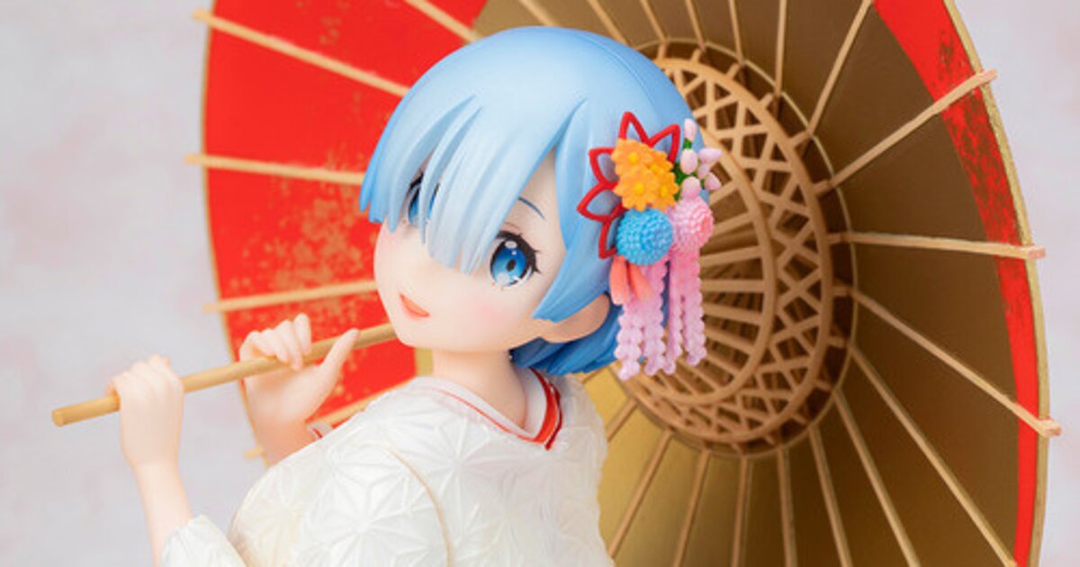 Rem Figure Ready to Walk Down Aisle in Traditional Kimono! | Figure ...