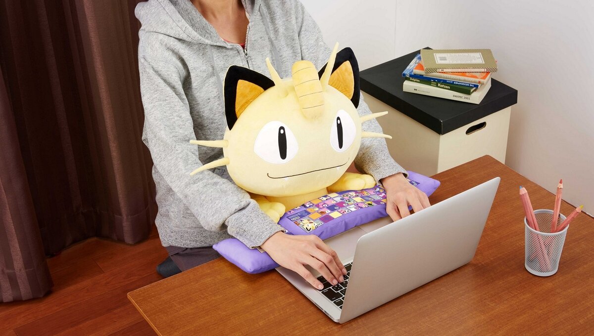 Meowth Is Here to Help with Your Computer Work as a Cushion! | Product ...