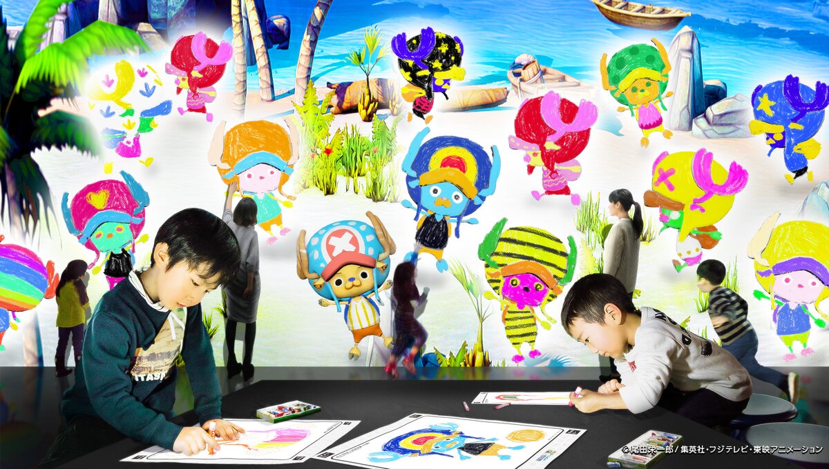One Piece x Team Lab Digital Art Island Adventure Exhibit on Tour from ...